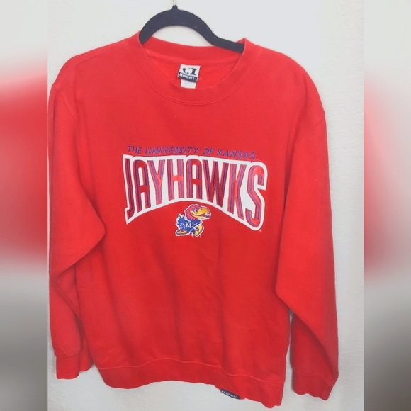 Vintage | Shirts | Vintage Crewneck Sweatshirt U Of Kansas Jayhawks ...